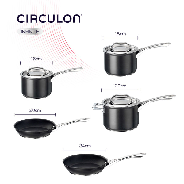 Hartanodisierte Kasserollen als Set | Circulon Style-Kollektion